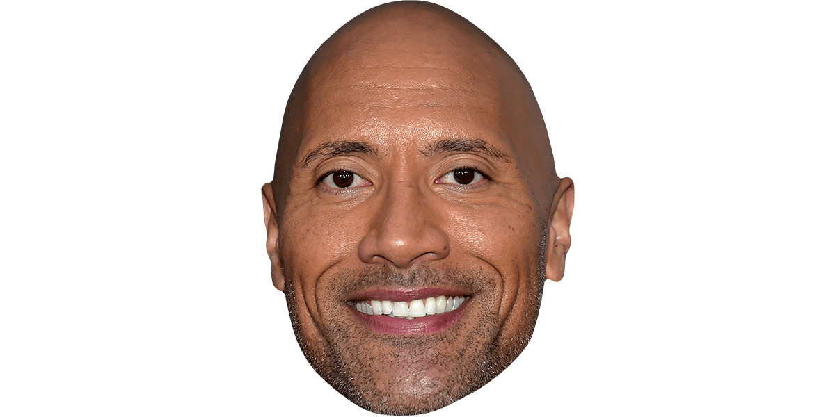 Dwayne 'The Rock' Johnson (Stubble) Celebrity Mask