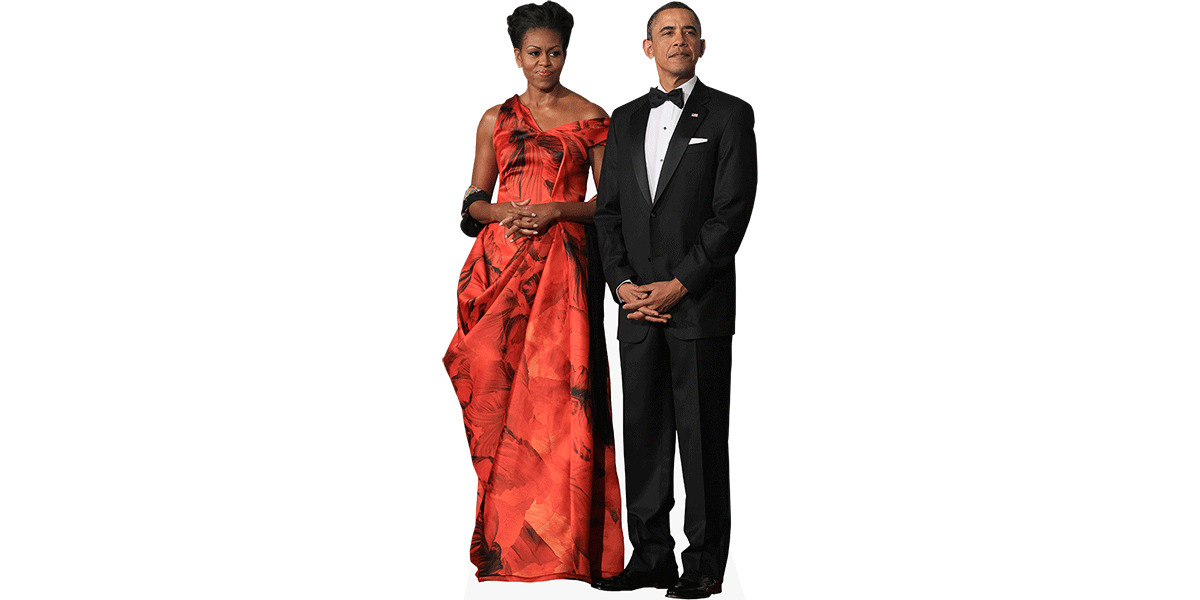 Barack And Michelle Obama Mini (Duo) Celebrity Cutout | Celebrity ...
