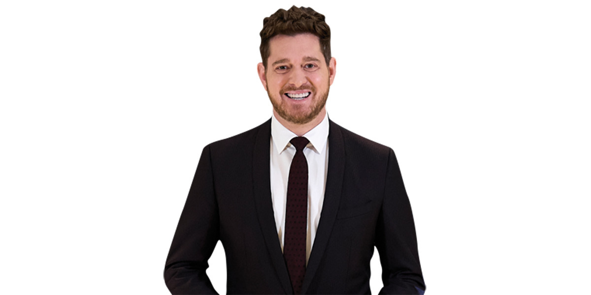 Michael Buble (Black Suit) Buddy - Torso Up Cutout