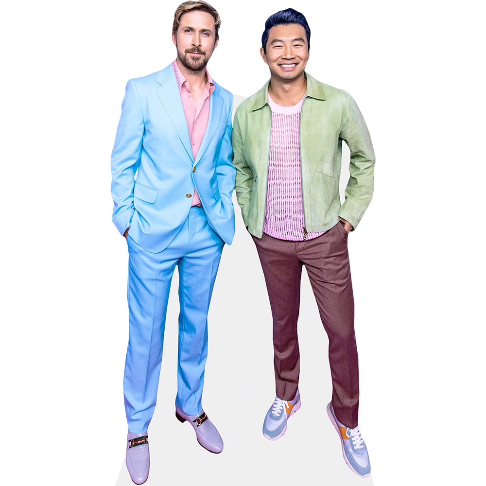 Ryan Gosling And Simu Liu (Duo 1) Mini Celebrity Cutout