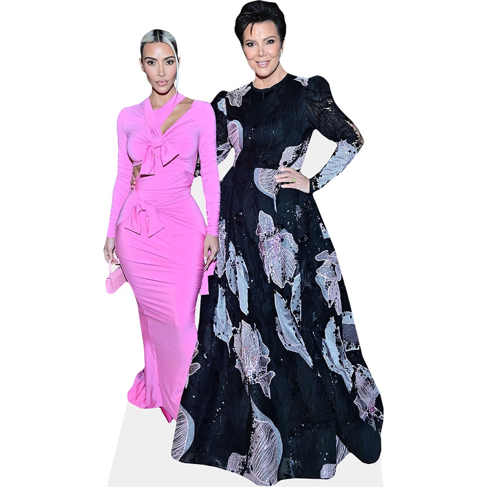 Kim Kardashian And Kris Jenner (Duo 3) Mini Celebrity Cutout