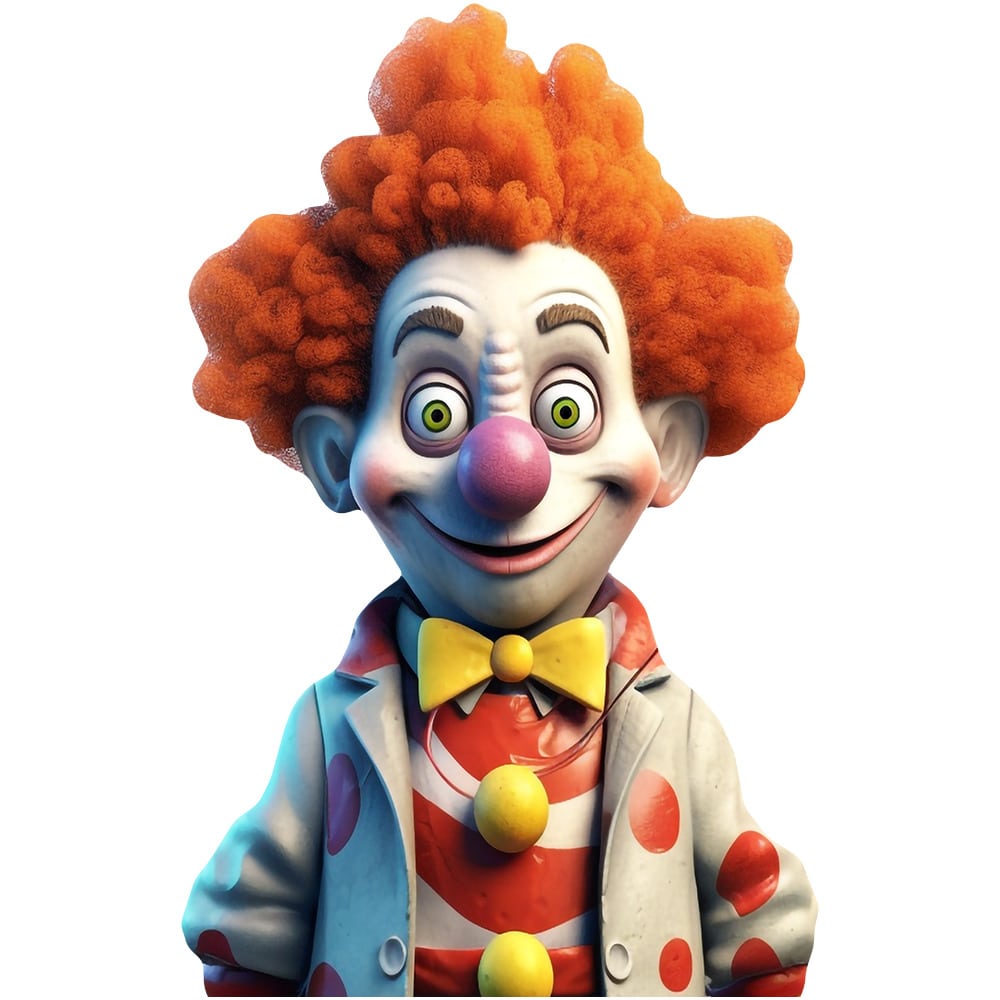 Childs Halloween (Happy Clown) Buddy - Torso Up