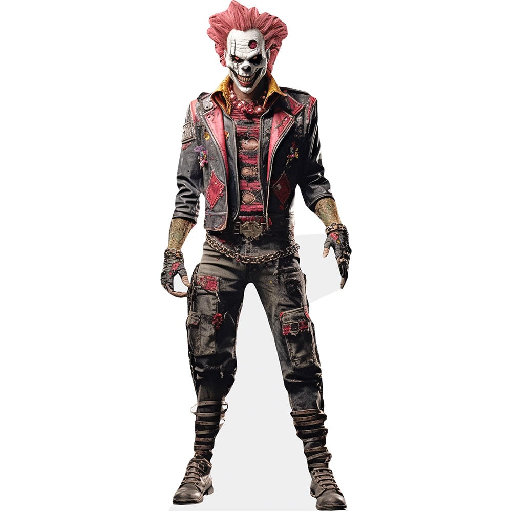 Horror Clown (Red Hair) Cardboard Cutout