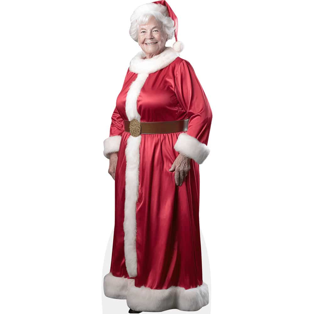 Mrs Claus (Red Dress) Cardboard Cutout