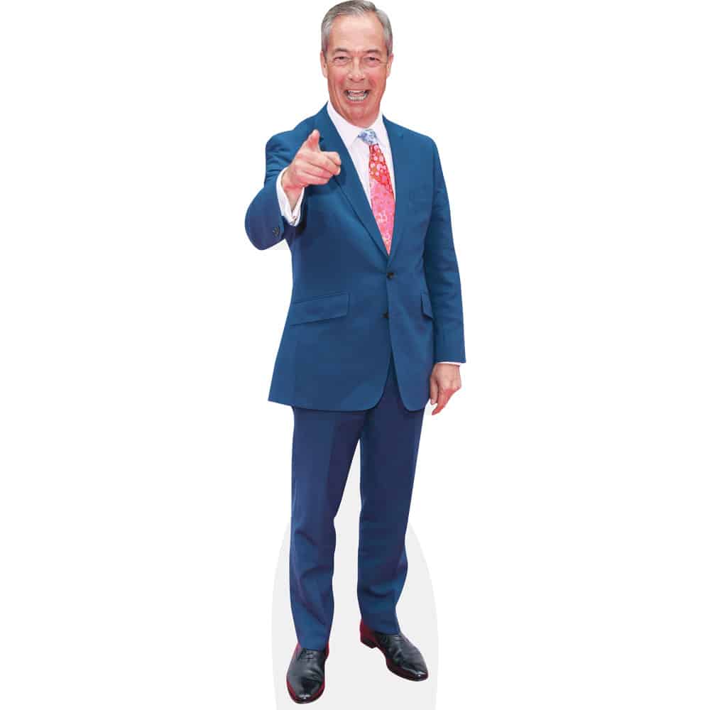 Nigel Farage (Pointing) Cardboard Cutout