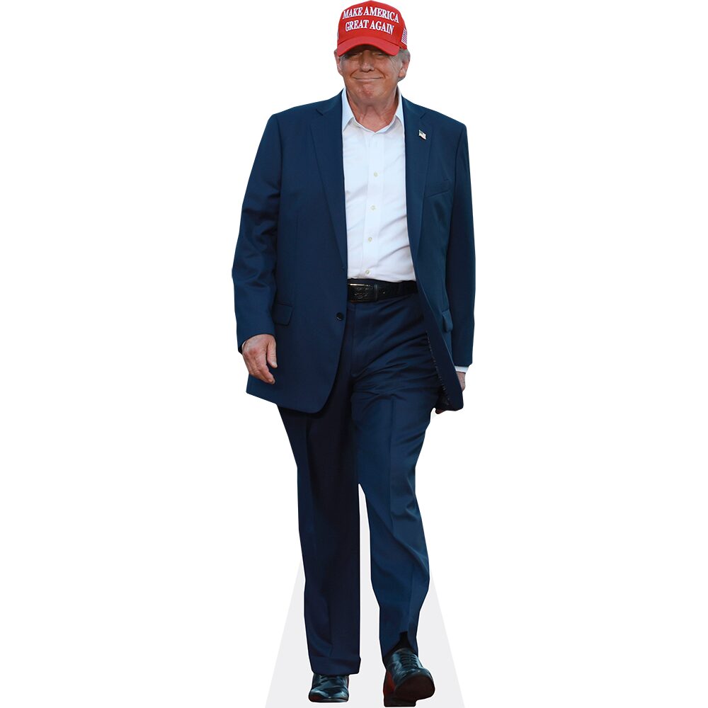 Donald Trump (Blue Suit) Cardboard Cutout