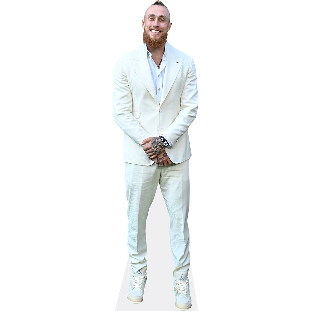George Kittle (White Suit) Cardboard Cutout
