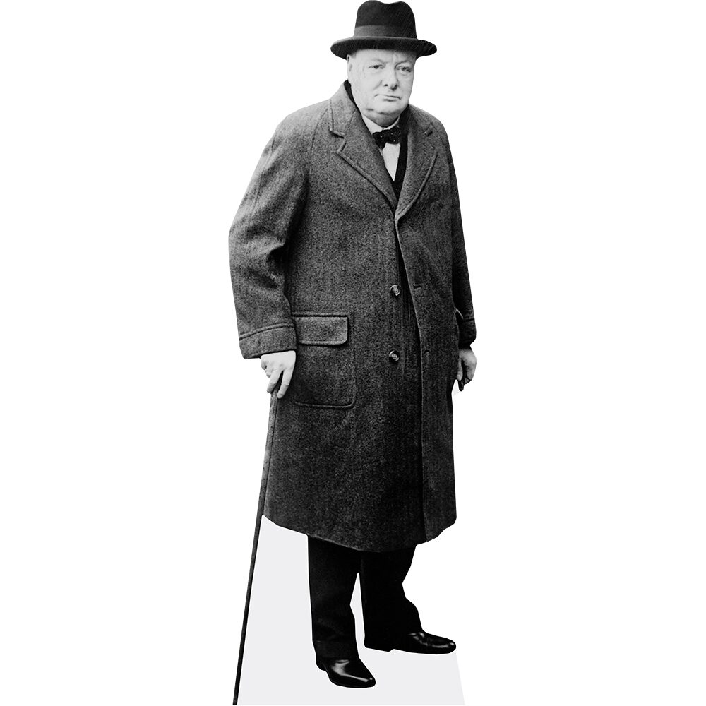 Winston Churchill (Long Coat) Cardboard Cutout