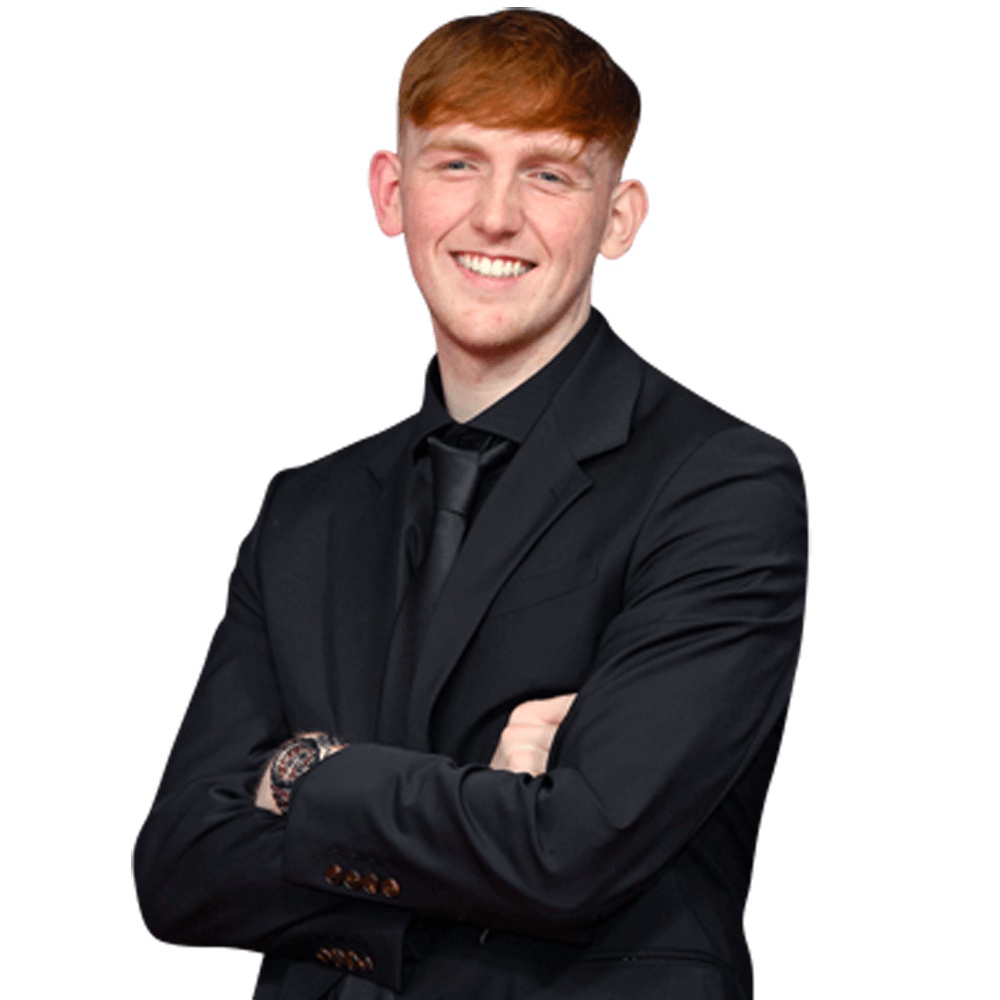 Morgan Burtwistle (Black Suit) Buddy - Torso Up Cutout